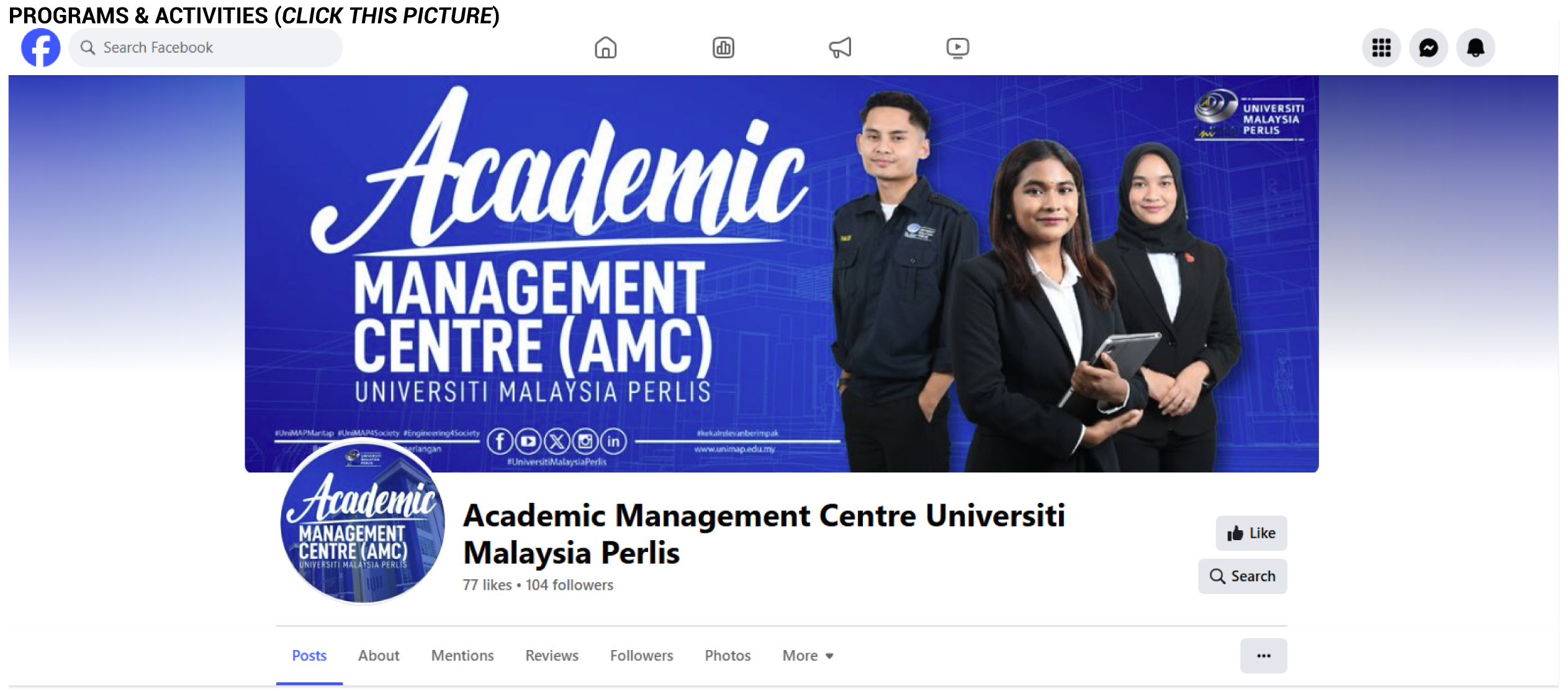 Pusat Pengurusan Akademik UniMAP - AMC | UniMAP Official Website